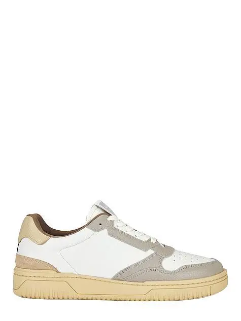 ALLSAINTS Regan Low Top Sneaker - White & Ash Grey