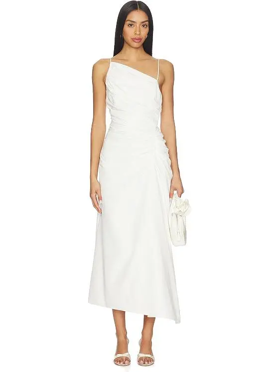 A.L.C. Juno One-shoulder Dress - Bone China