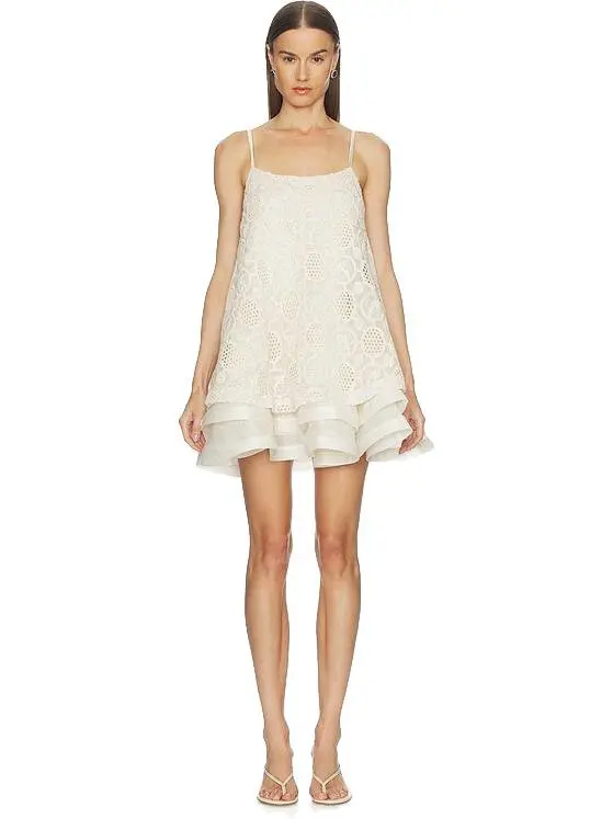 ELLIATT Vessia Shift Mini Dress - Cream