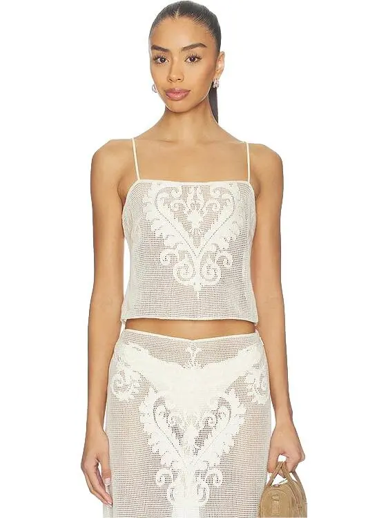 L'academie By Marianna Fallon Top - Ivory