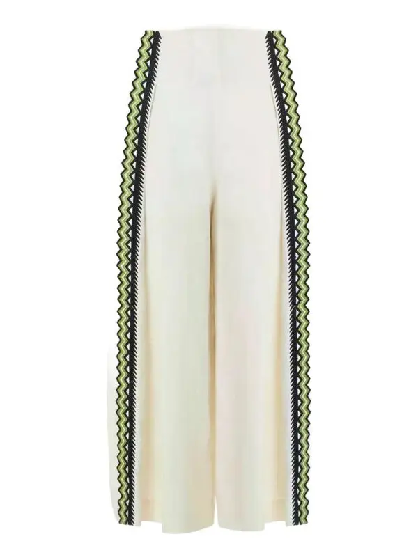 TEMPERLEY LONDON Avalon Embroidered Trousers - Neutrals