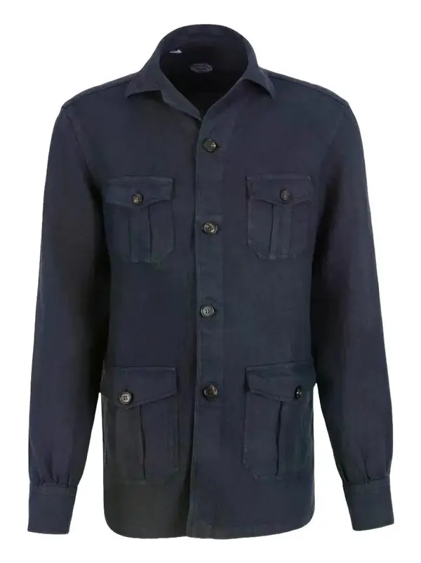 VINCENZO DI RUGGIERO Four-pocket Shirt Jacket - Blue