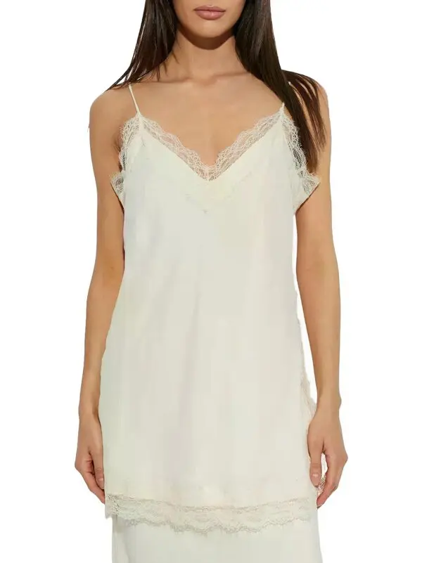 RÓHE Lace-trimmed Camisole Top - Neutrals