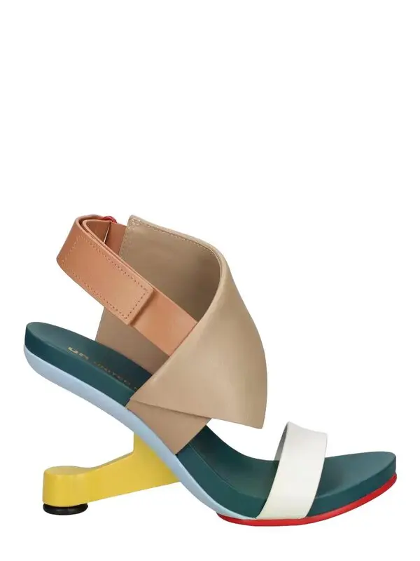 United Nude Eamz Polo Color-blocked Sandals - Neutrals