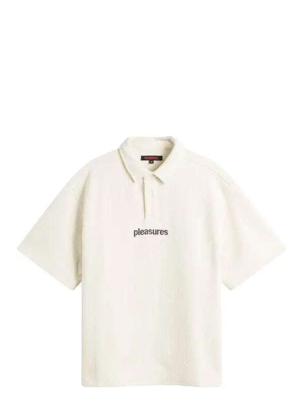 PLEASURES Cable Polo - Ecru
