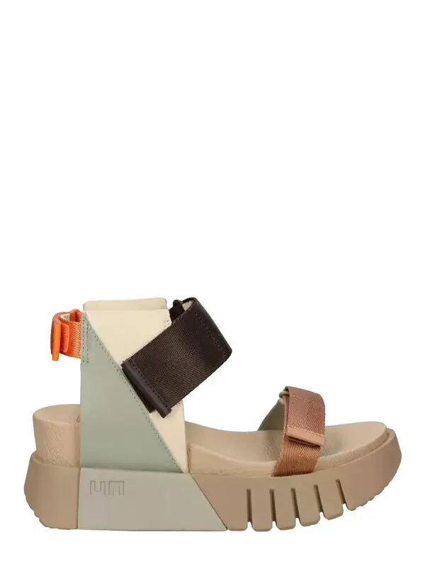 United Nude Delta Run Panelled Touch-strap Sandals - Neutrals