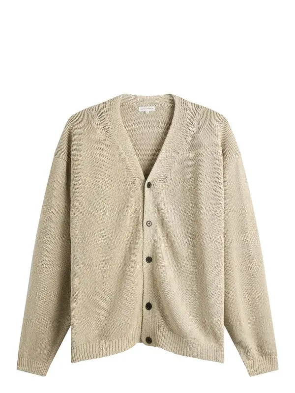 KAPTAIN SUNSHINE Cotton Washi Hand Frame Cardigan - Ash Grey