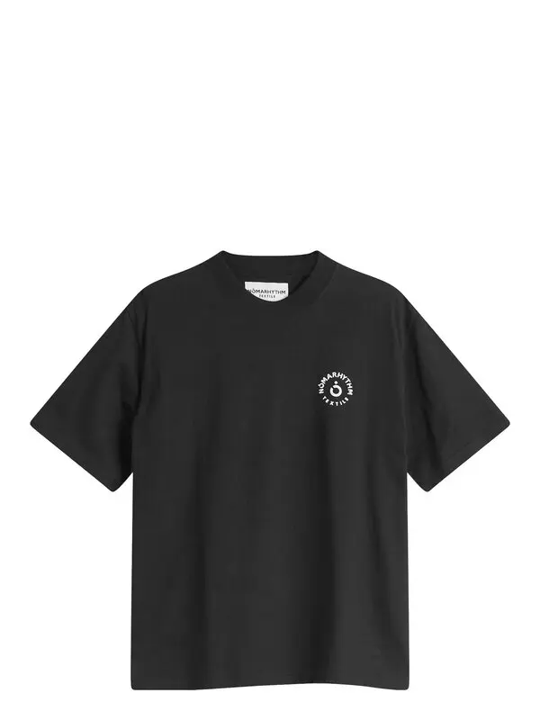 NOMARHYTHM TEXTILE Logo T-shirt - Black
