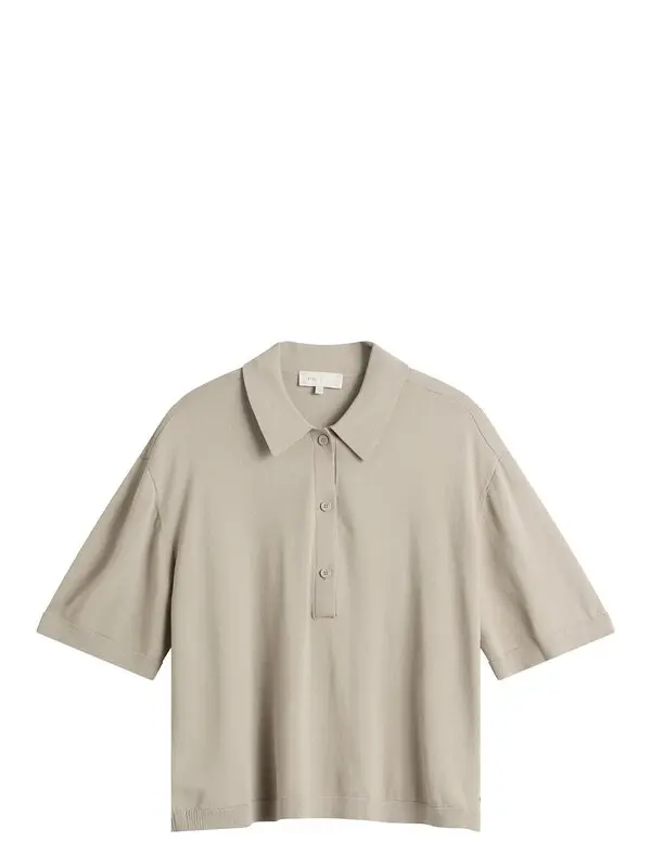 STEL Knit Polo Top - Cashew