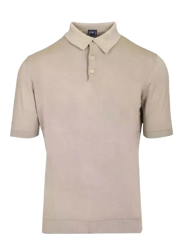Fedeli Garment-dyed Plain-stitch Polo Shirt - Neutrals
