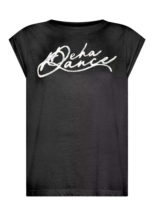 DEHA Rhinestone-embellished T-shirt - Black