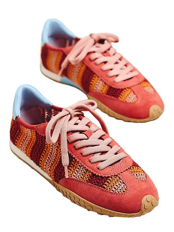 HOFF Bridge Crochet Sneakers - Red Pattern
