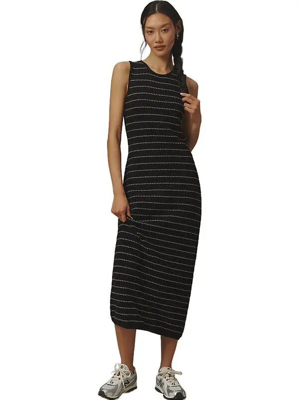 Varley Beesley Knit Midi Dress - Black