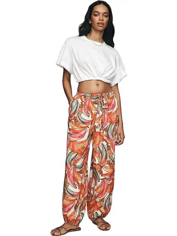 Farm Rio Printed Balloon Pants - Banana Cool