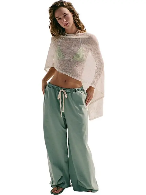 Free People Wide-leg Dakota Pants - Summer Lily Pads
