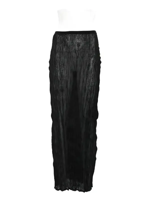 TOTEME Crinkled Maxi Skirt - Black