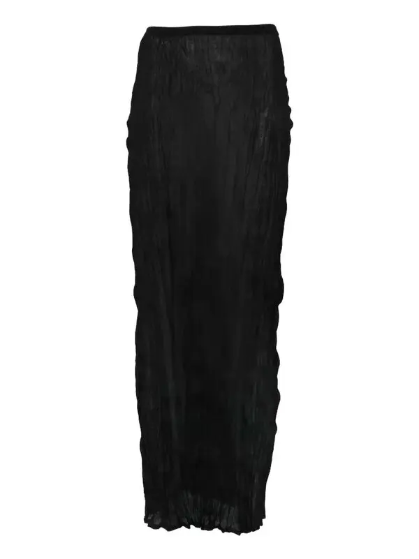 TOTEME Crinkled Maxi Skirt - Black
