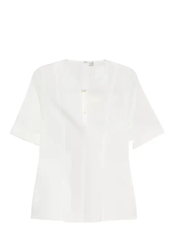 TOTEME V-neck Blouse - White