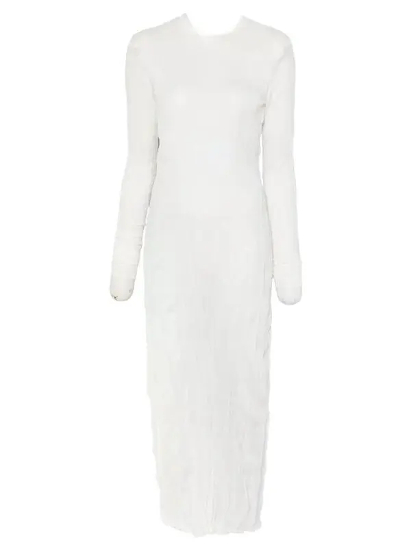 TOTEME Crinkled Maxi Dress - White