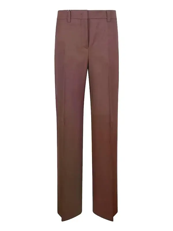 Incotex Pressed-crease Straight-leg Trousers - Brown