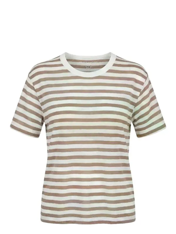 Majestic Filatures Striped Short-sleeve T-shirt - Neutrals