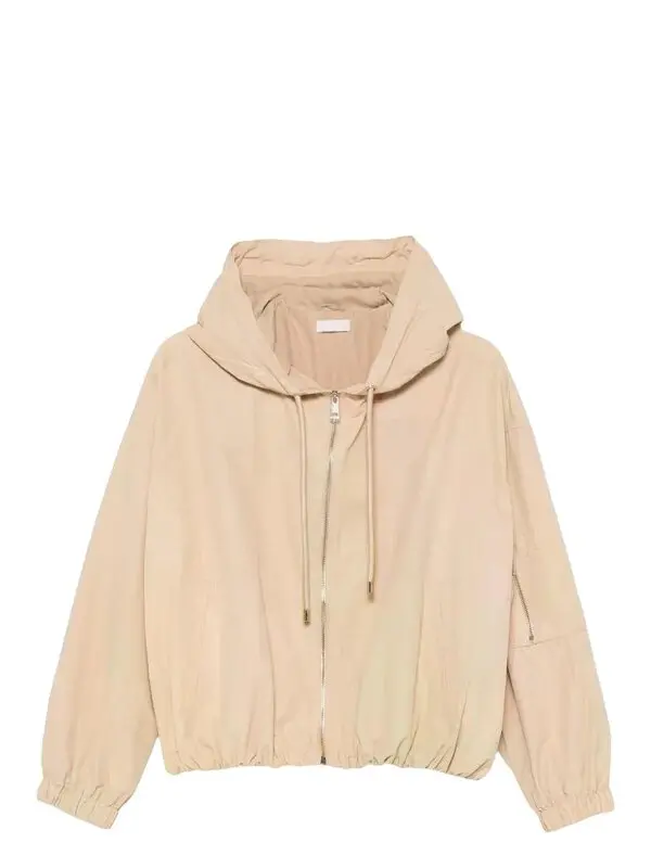 Liu Jo Drawstring Hooded Jacket - Neutrals