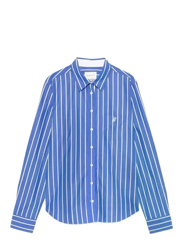 Gant Striped Long-sleeve Shirt - Blue