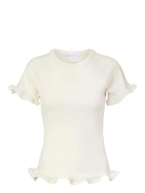 Stella McCartney Ruffled T-shirt - White