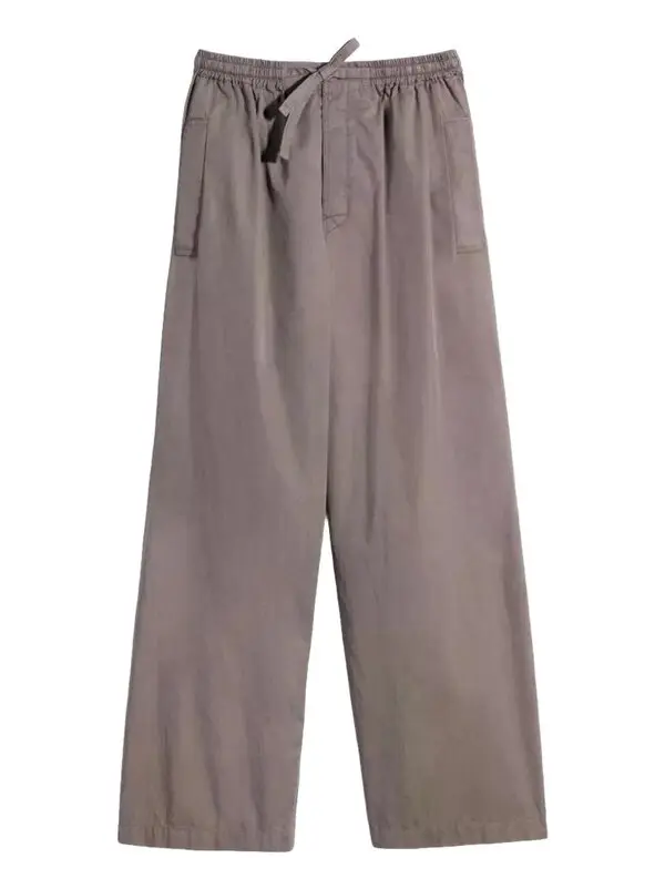 LEMAIRE Cotton Twill Trousers - Brown