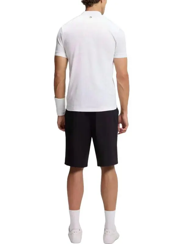 BOSS Bodymapping-jersey Slim-fit Polo Shirt With Zip Neck - White