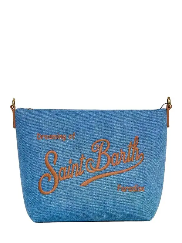 MC2 SAINT BARTH Embroidered Clutch Bag - Blue
