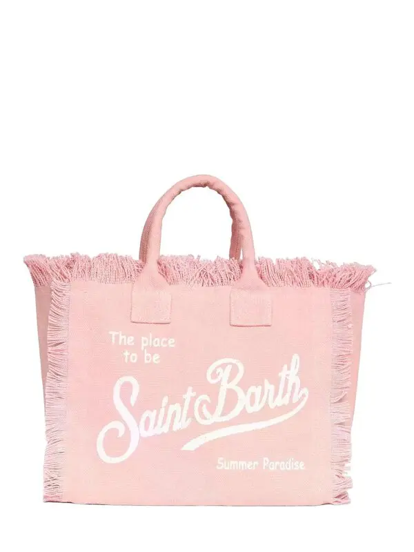 MC2 SAINT BARTH Colette Fringe-trim Tote Bag - Pink