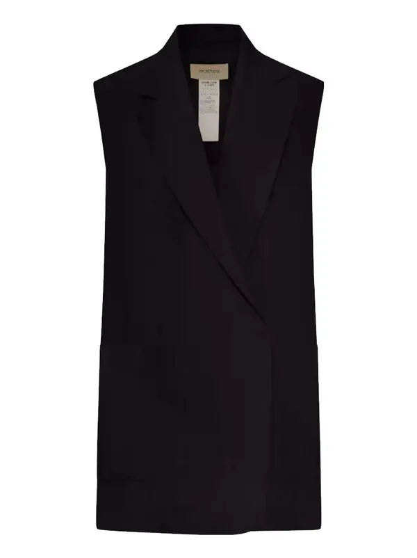 Sportmax Sleeveless Gilet - Black