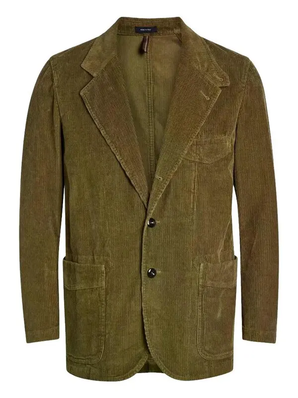 DRAKE'S Corduroy Patch-pocket Jacket - Green