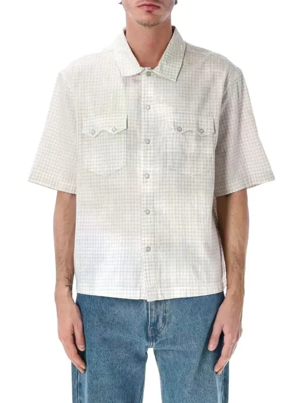 LEVI'S Check-pattern Short-sleeve Shirt - White