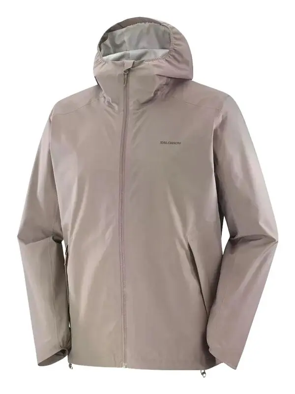 SALOMON Outscape 2l Logo-print Hooded Jacket - Neutrals