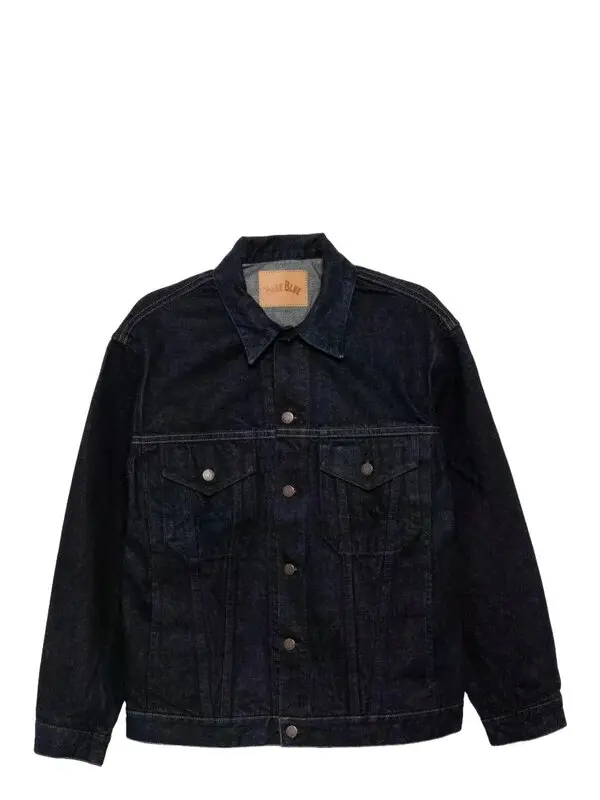 BLUE BLUE Contrast Stitch Denim Jacket - Blue