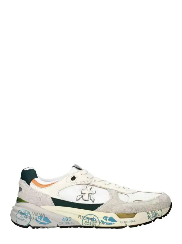 Premiata Mase Suede-panel Sneakers - Neutrals