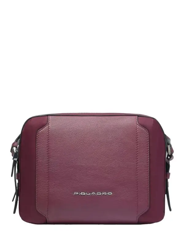 PIQUADRO Panelled Camera-style Shoulder Bag - Red