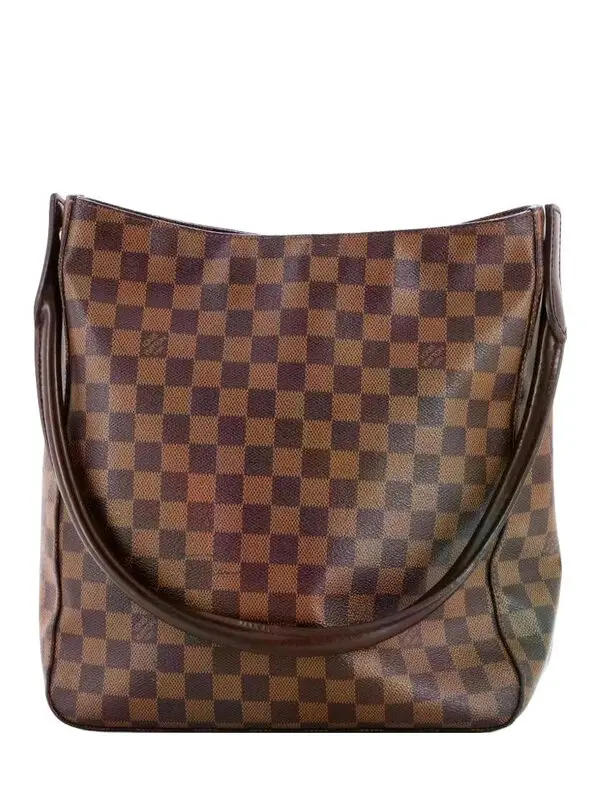 LOUIS VUITTON Looping Handbag Damier Gm Shoulder Bag - Brown