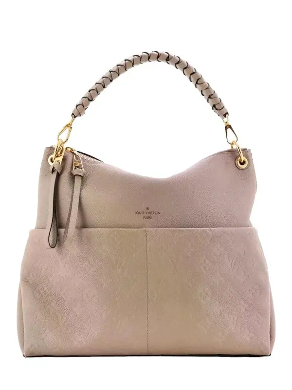 LOUIS VUITTON Maida Hobo Bag Monogram Empreinte Leather - Neutrals
