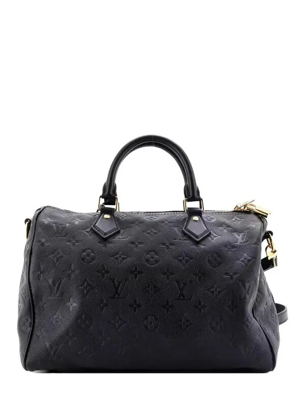 LOUIS VUITTON Speedy Soft Bandouliere 30 Satchel - Black