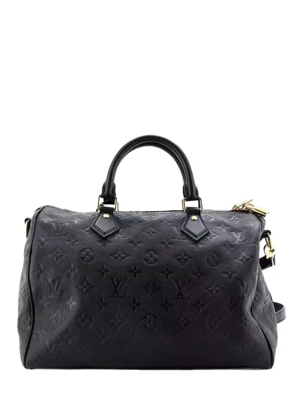 LOUIS VUITTON Speedy Soft Bandouliere 30 Satchel - Black