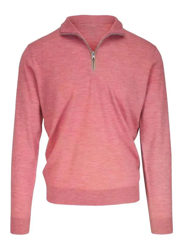 Peter Millar Excursionist Flex Quarter-zip Sweater - Pink