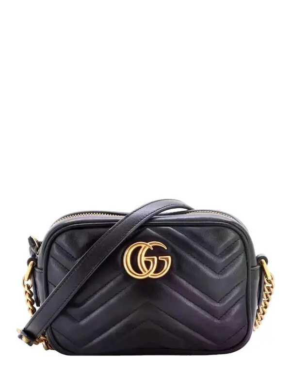 Gucci Gg Marmont Mini Crossbody Bag - Black