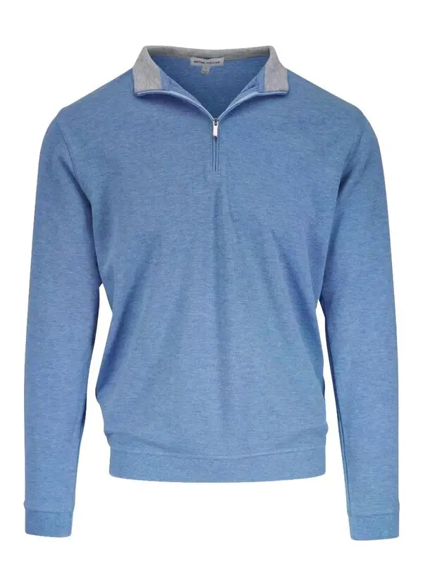 Peter Millar Knit Quarter-zip Pullover - Blue