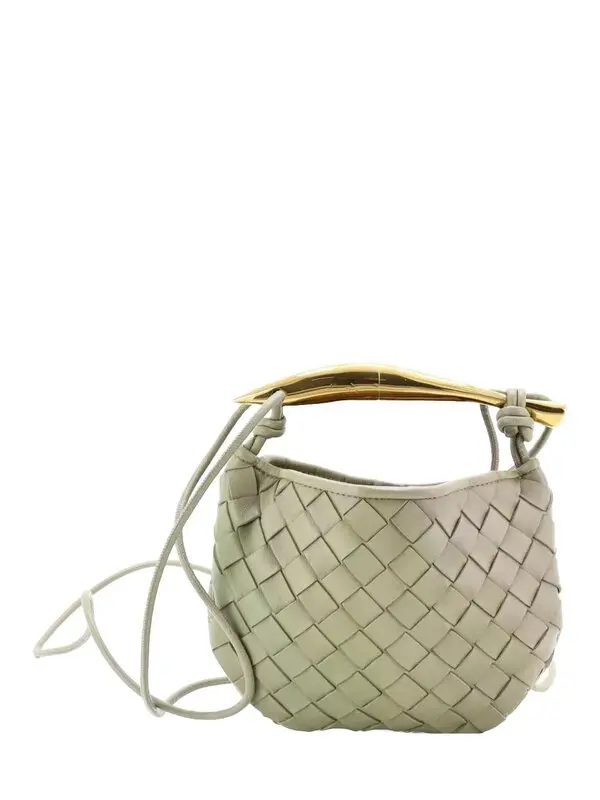 Bottega Veneta Sardine Top Handle Intrecciato Nappa Mini Satchel - Green