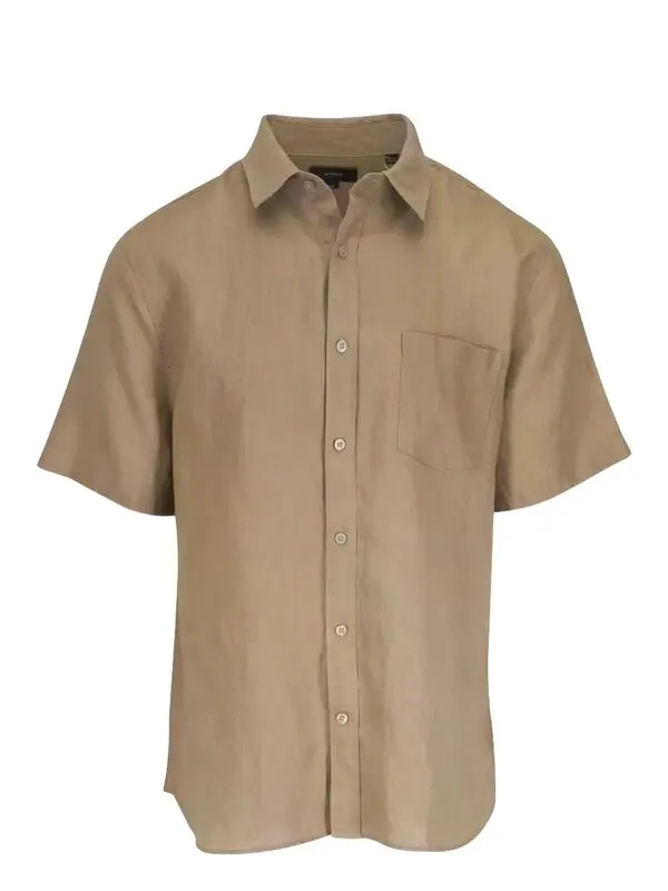 Vince Chest-pocket Short-sleeve Shirt - Neutrals