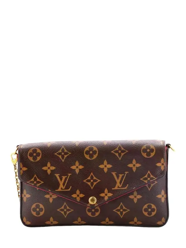 LOUIS VUITTON Felicie Pochette Monogram Canvas - Brown