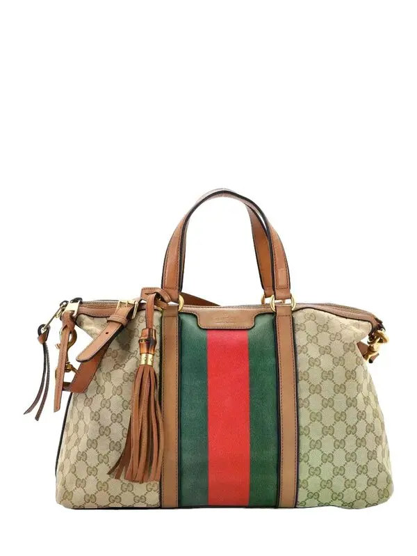 Gucci Rania Convertible Top Handle Medium Tote Bag - Brown